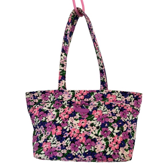Vera Bradley | Bags | Vera Bradley Pink Purple Quilted Floral Tote Bag ...